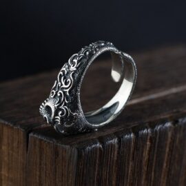 Men's Sterling Silver Grim Reaper Skull Ring - VVV Jewelry