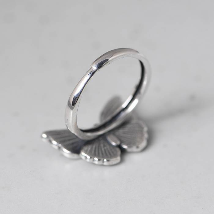Women's Sterling Silver Butterfly Ring - VVV Jewelry