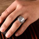 Mens Sterling Silver US Navy Military Ring - VVV Jewelry