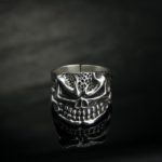 Fine Silver Hot Head Skull Ring - VVV Jewelry
