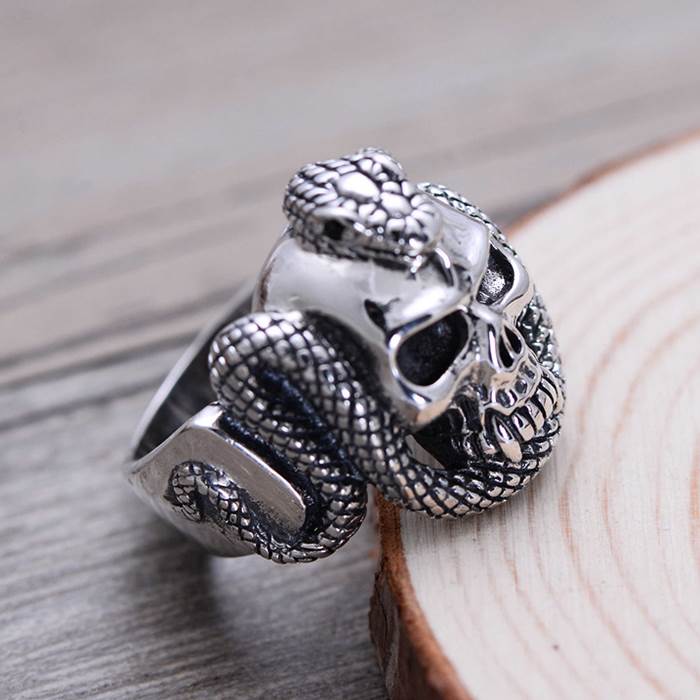 Snake & Skull Ring - VVV Jewelry