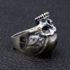 Men's Sterling Silver Revenant Skull Ring - VVV Jewelry