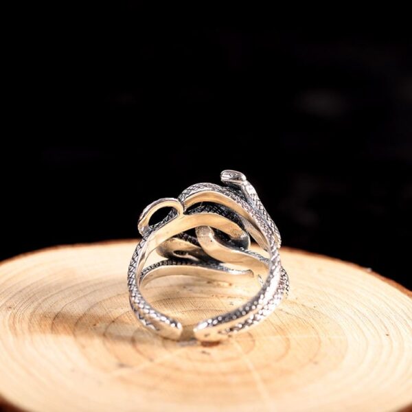 Sterling Silver Coiled Snake Ring - VVV Jewelry