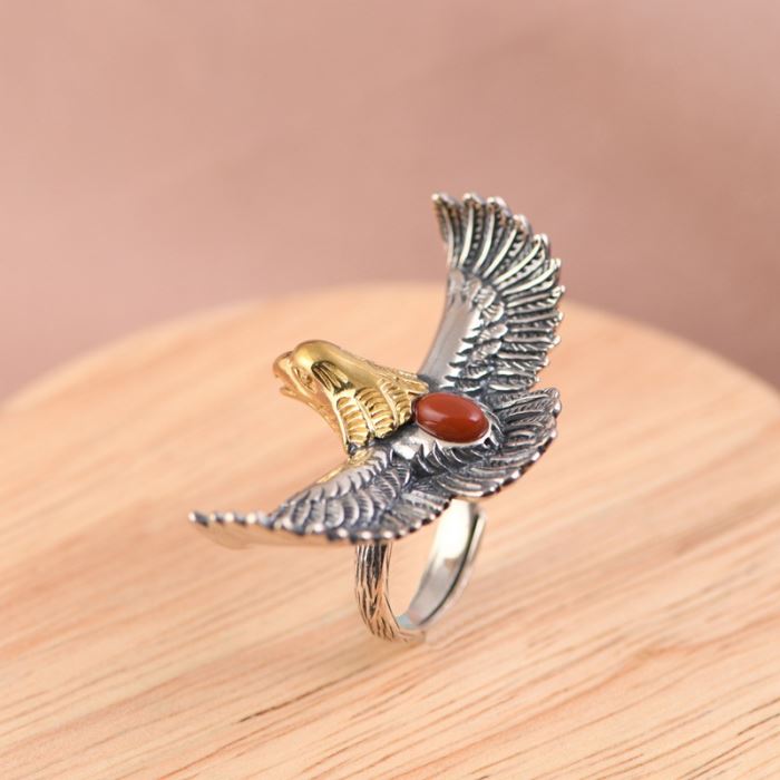 Eagle Agate Ring - VVV Jewelry