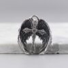 Feather Wings Cross Pendant Necklace - VVV Jewelry